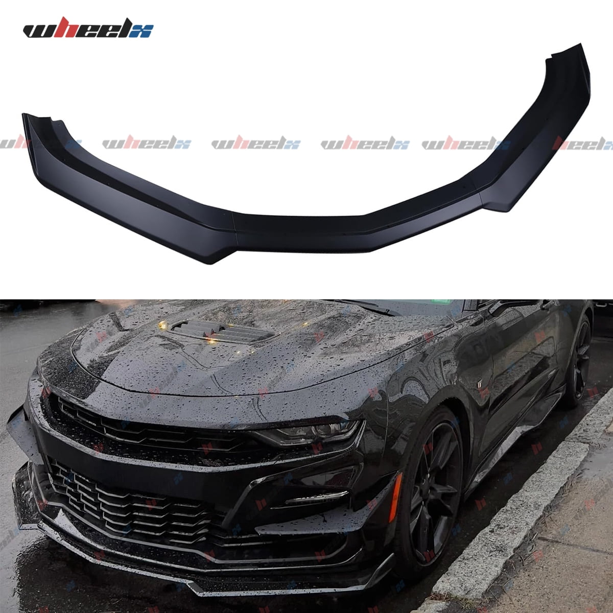 3Pcs Front Lip Compatible with 2016-2024 Chevy Camaro LT LS RS SS, Air ...