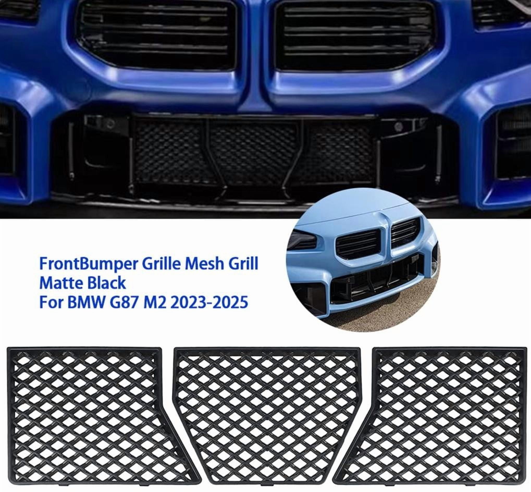 3Pcs Front Lower Bumper Grille Mesh Center Racing Grill For Bmw G87 M2 ...