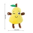 3Pcs Fruit Musical Toy Induction Music Beat Piano Toy Interactive Plush ...
