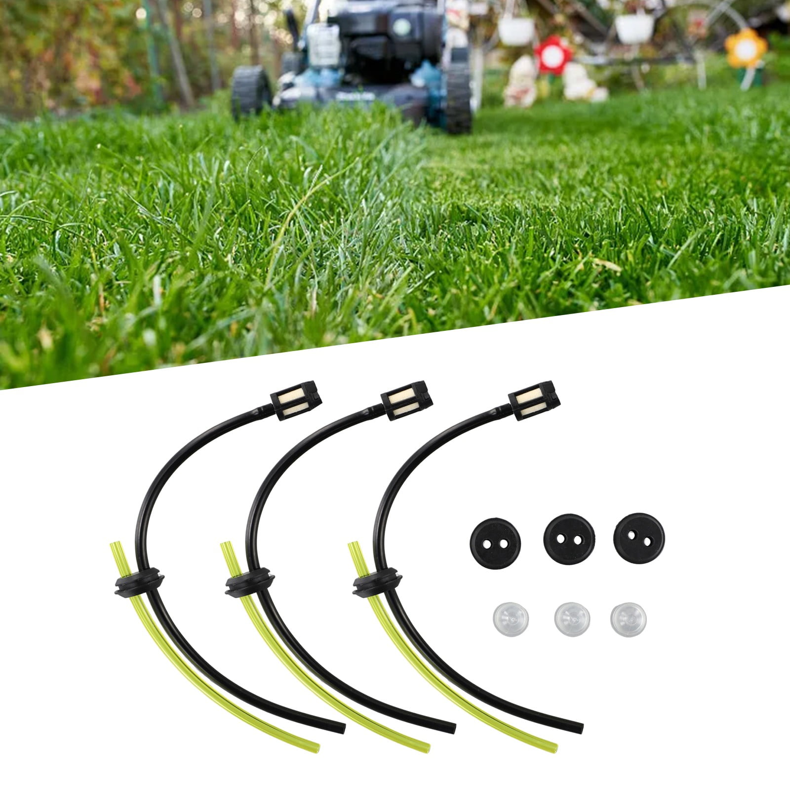 3PCS Fuel Hoses With Fuel Filter And Gasket Fuel Pipe Grass Trimmer ...