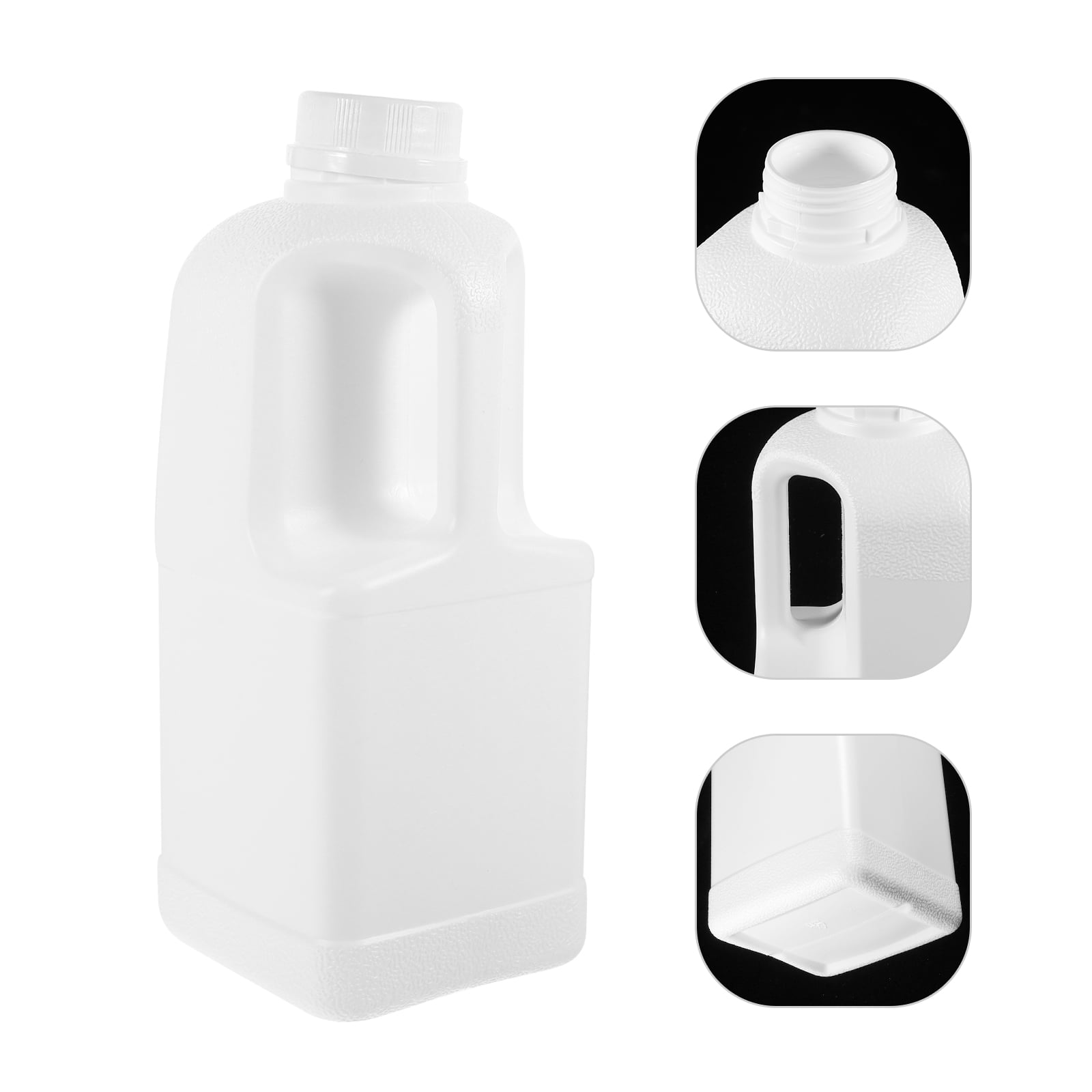 3Pcs Gallon Milk Jugs Handheld Milk Bottle Portable Beverage Bottle ...