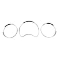 3Pcs Gauge Dial Meter Cluster Rings Dashboard Cover Bezel Trim For ...