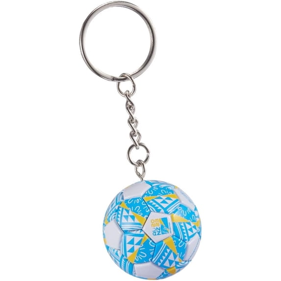 3Pcs Geometric Soccer Ball Keychain, Black and Silver Football World ...