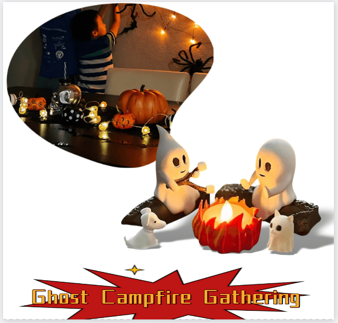 3Pcs Ghost Camp Fire Gathering,2025 New Funny Ghosts Campfire ...