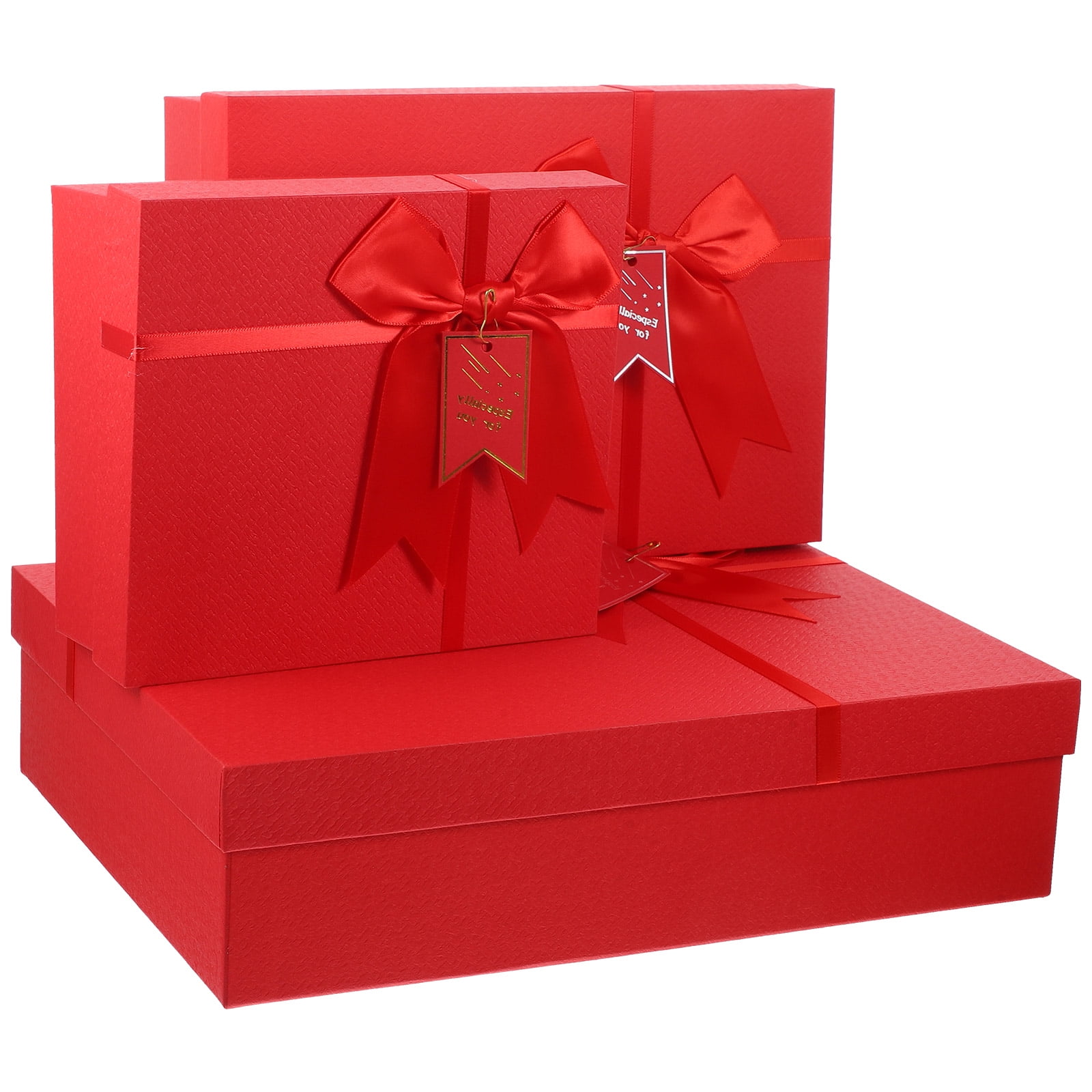 3Pcs Gift Box Present Wrapping Box Gift Rectangular Packing Box ...