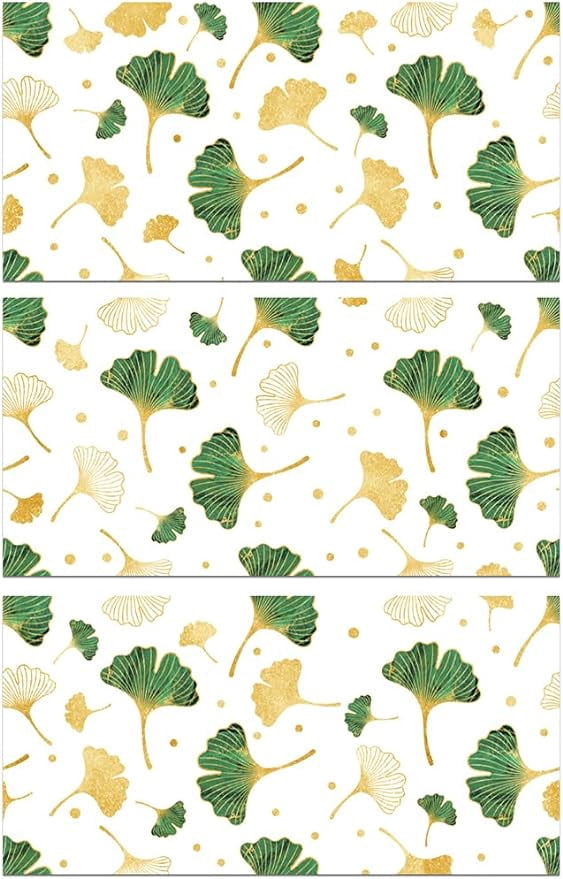 3Pcs Ginkgo Leaves Theme Decor Transfers 6x12inch Furniture Transfer ...