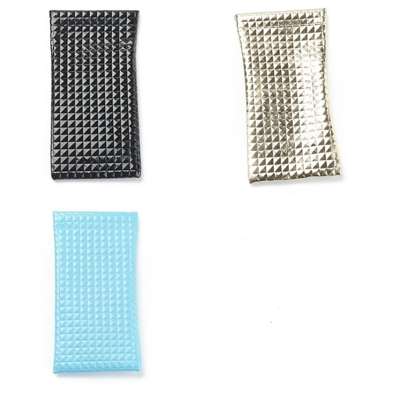 3Pcs Glasses Case 180x94x10mm Mixed Color PU Leather Rectangle Soft ...