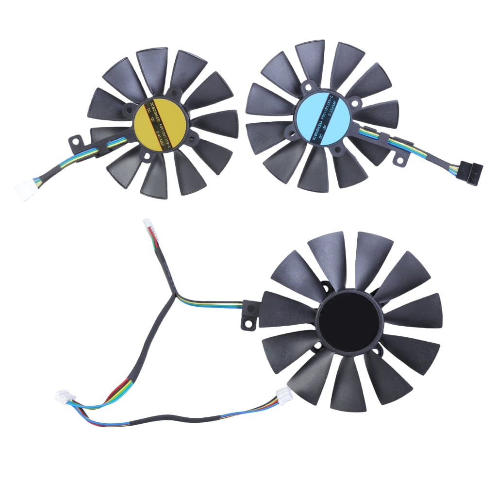 3Pcs Graphics Card Replacement Fan FDC10U12S9-C FDC10H12S9-C 87mm Video ...