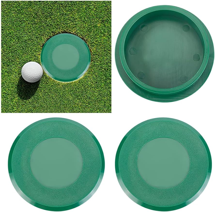 3Pcs Green Golf Cup Cover 4 Inch Golf Hole Putting Green Golf Practice ...