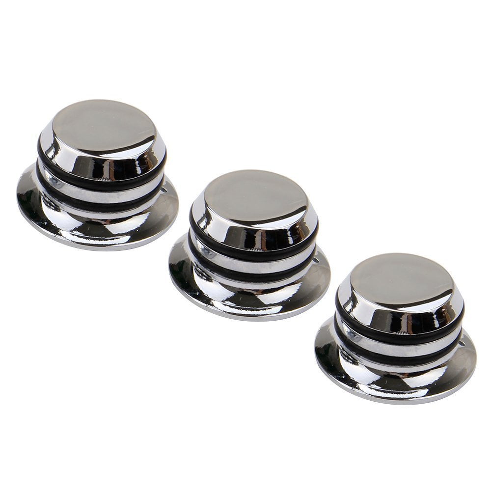 3Pcs Guitar Metal Top Hat Tone Tuning Knobs For Electric Guitar Jazz Lp ...
