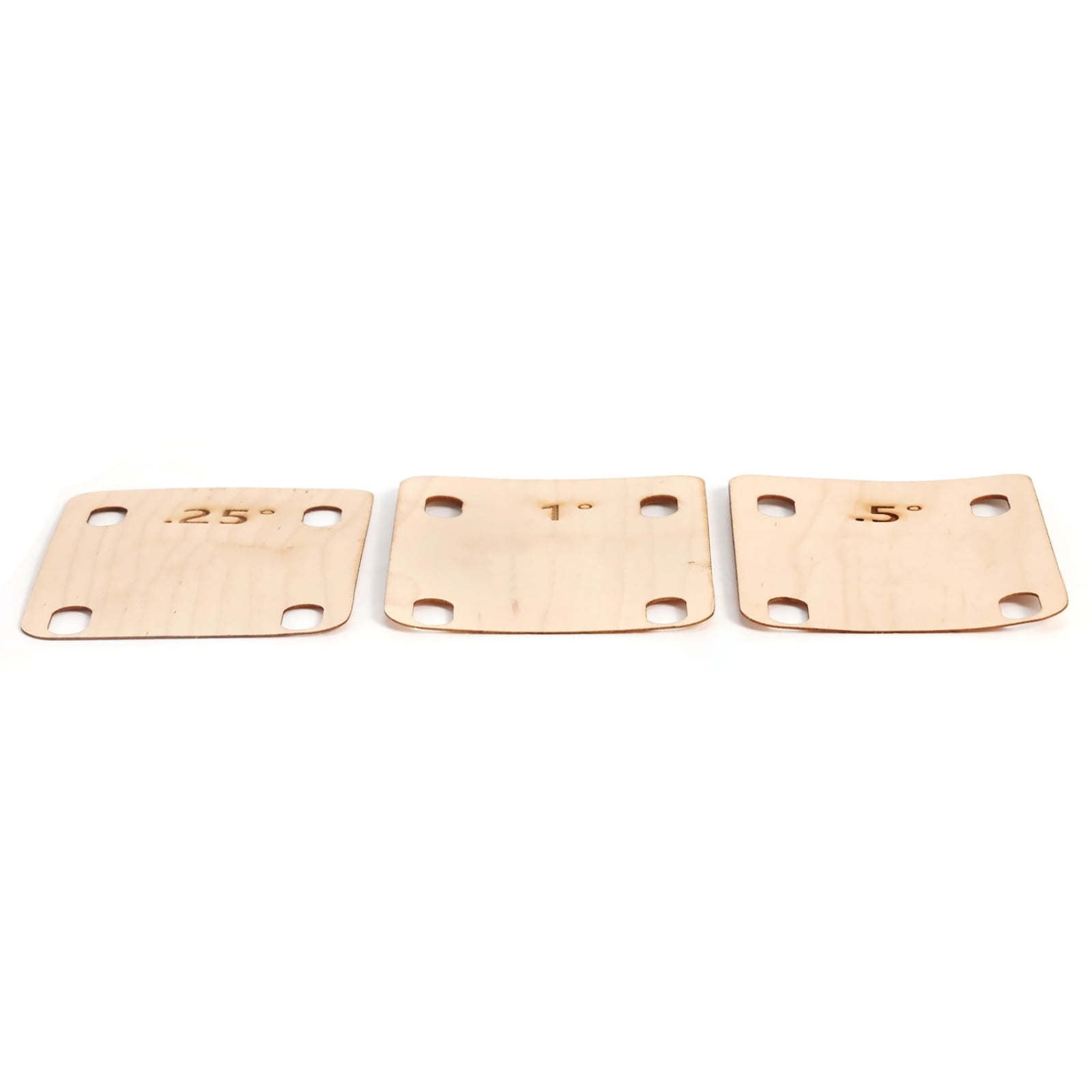 3Pcs Guitar Neck Shims Set Solid Maple, 3 Different Tapers for ...