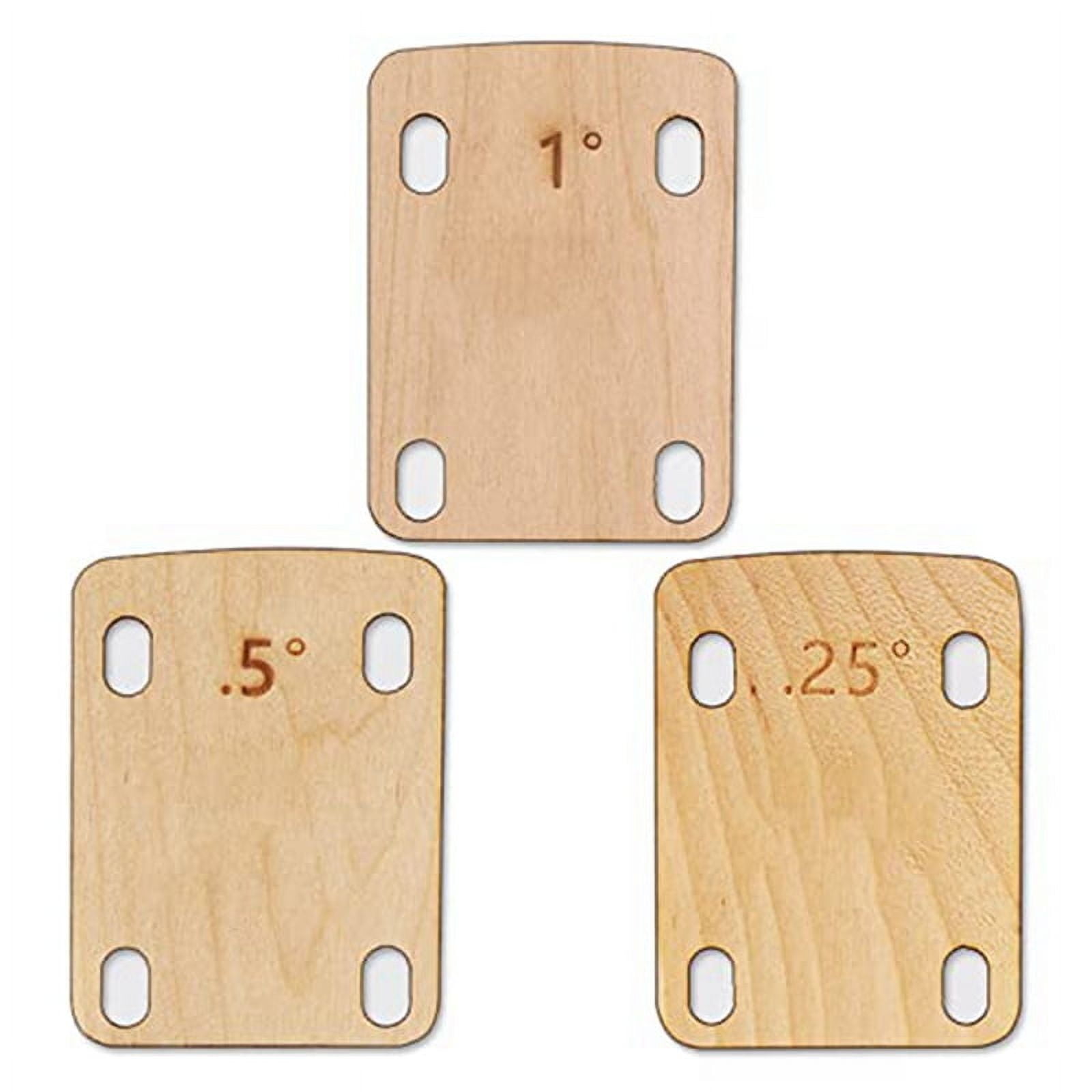 3Pcs Guitar Neck Shims, Solid Maple Wood Guitar Neck Shim Protection 0. ...