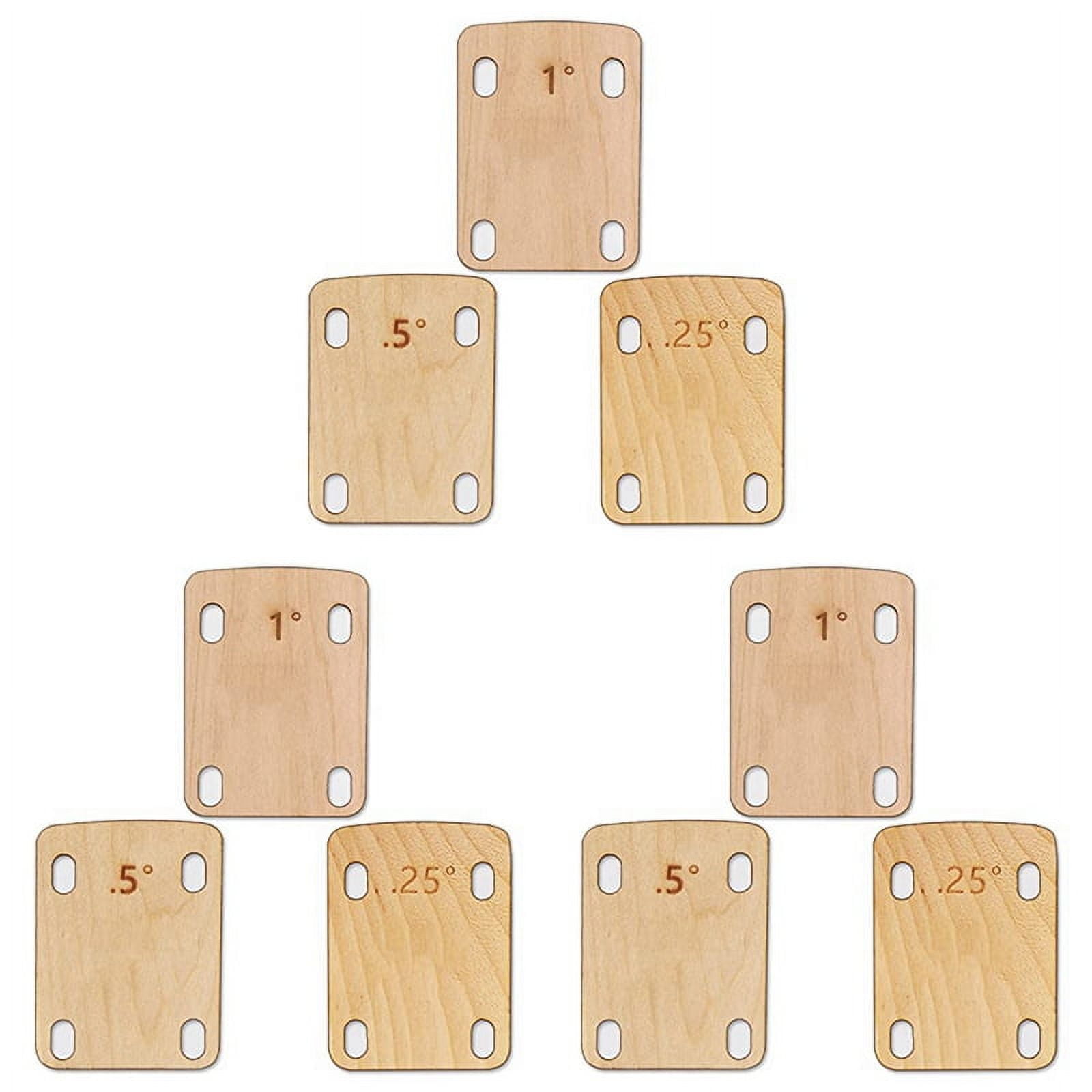 3Pcs Guitar Neck Shims, Solid Maple Wood Guitar Neck Shim Protection ...
