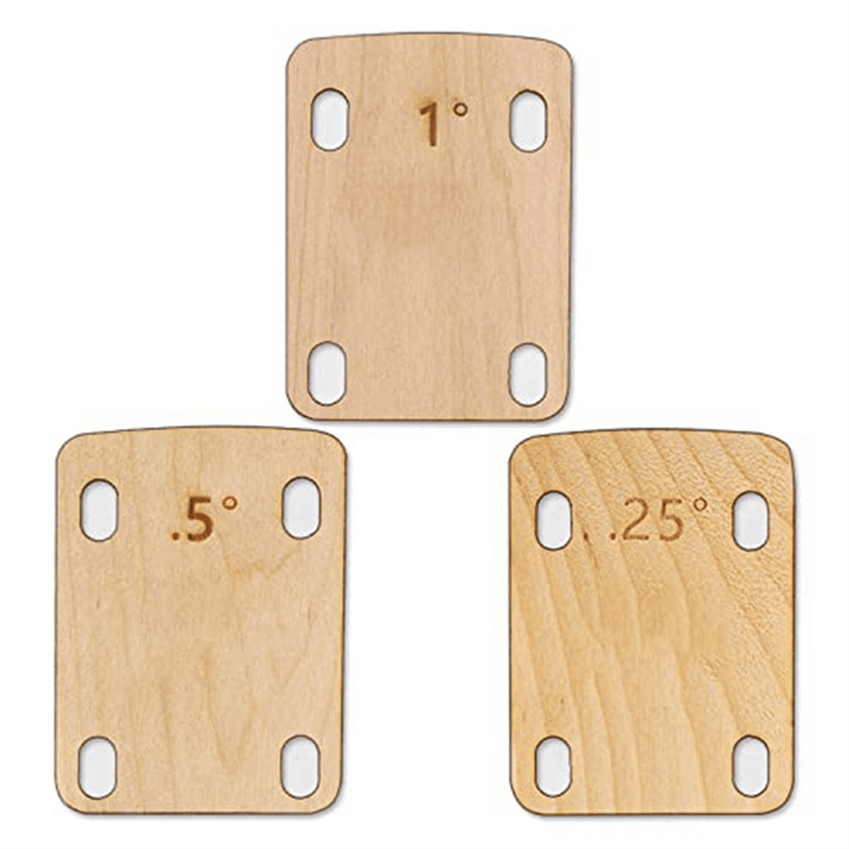 3Pcs Guitar Neck Shims, Solid Maple Wood Shim Protection 0.25, 0.5 And ...