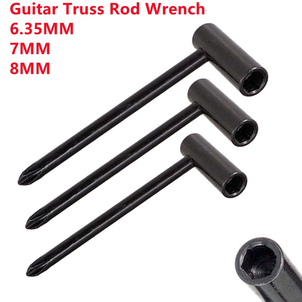 3Pcs Guitar Truss Rod Adjusting Tool Hex Wrench Box Spanner Set 6.35mm ...