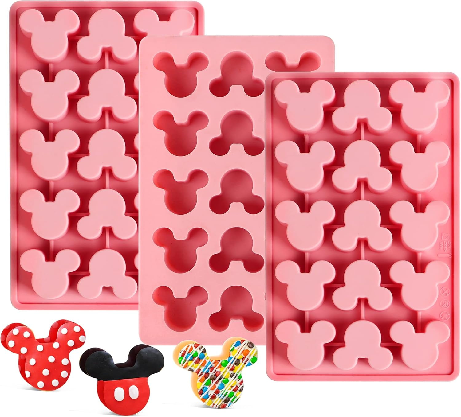 3Pcs Gummy Mouse Candy Molds, Non-stick Silicone Candy Molds for Making ...