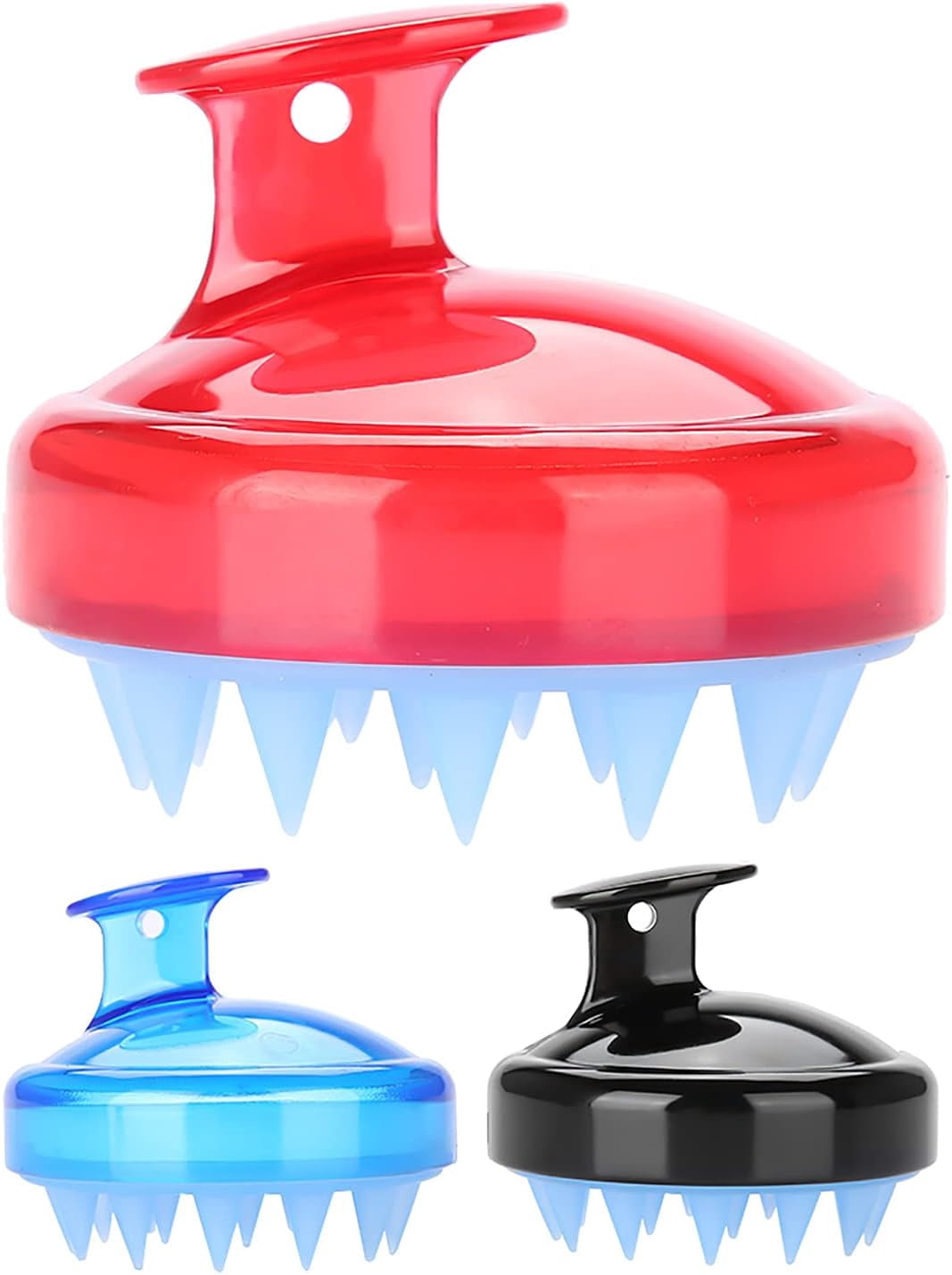 3Pcs Scalp Massager Shampoo Brush, Shower Brush Scalp Scrubber ...