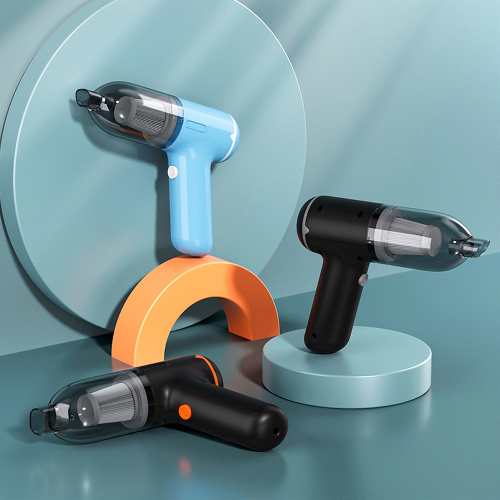 3Pcs Handheld Vacuum, Yannianjz Handheld Rechargeable Vacuum Cleaner ...