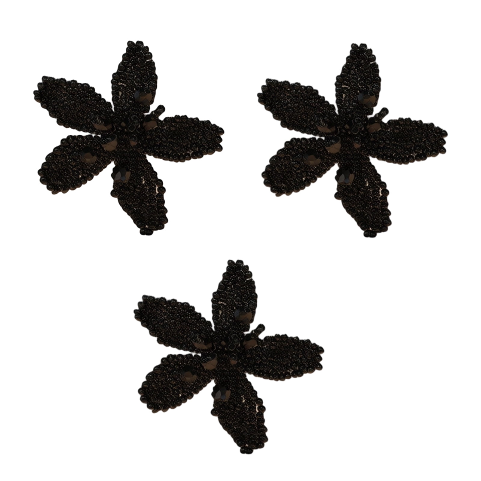 3Pcs Handmade Bead Flower Charm Decorative Cloting Appliques for Shoe ...