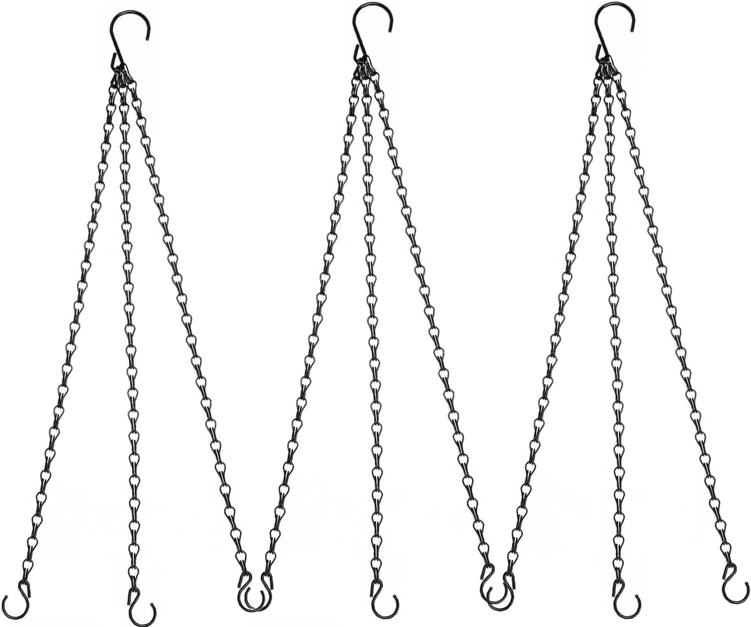 3Pcs Hanging Baskets Chains 16 Inches 3 Leads/ 4 Leads Hanging Chains ...