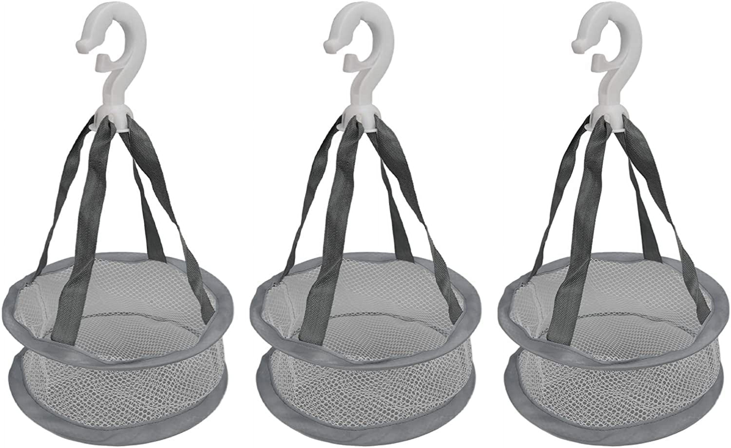 3Pcs Hanging Mesh Basket, Dryer Mini Ventilated Windproof Drying Rack ...