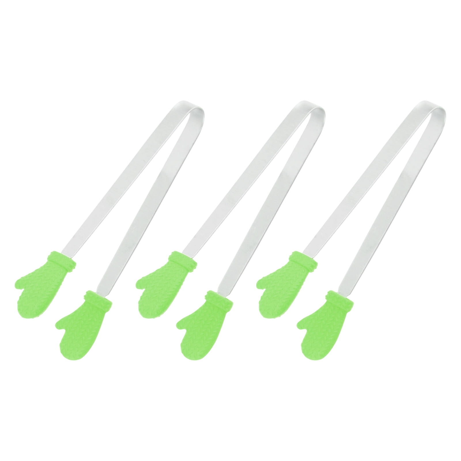 3Pcs Heat Resistant Kitchen Tongs With Ergonomic Handle BBQ Bread Ice ...