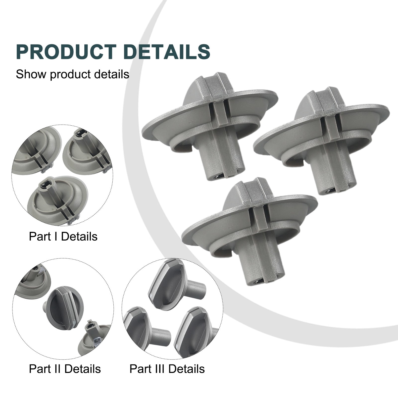 3PCS Heater Fan Control Knobs for ford Pj/Pk for Mazda Bt-50 Un 2006-11 ...