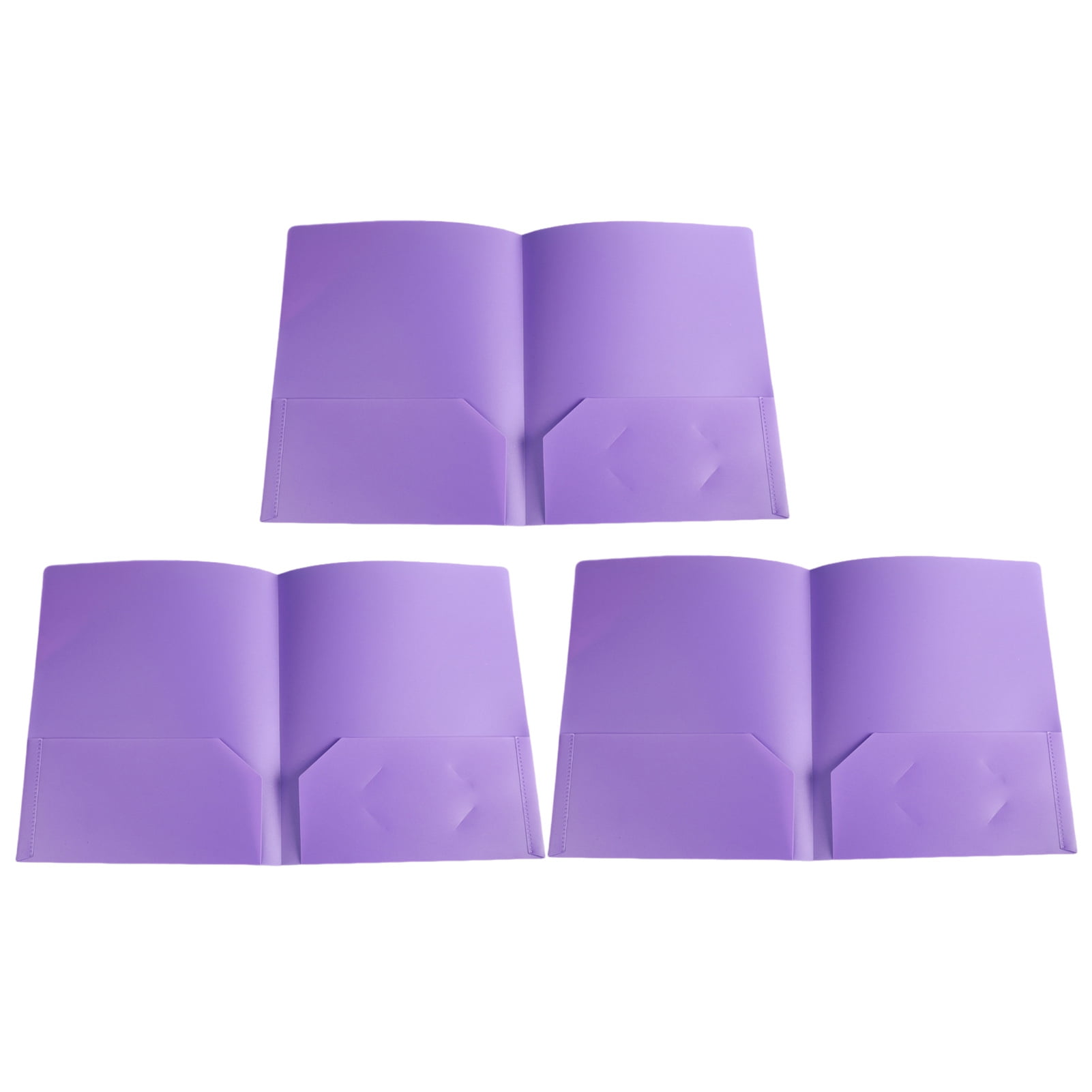 3Pcs Heavy Duty Plastic File Folder Set Tear-Resistant Waterproof ...