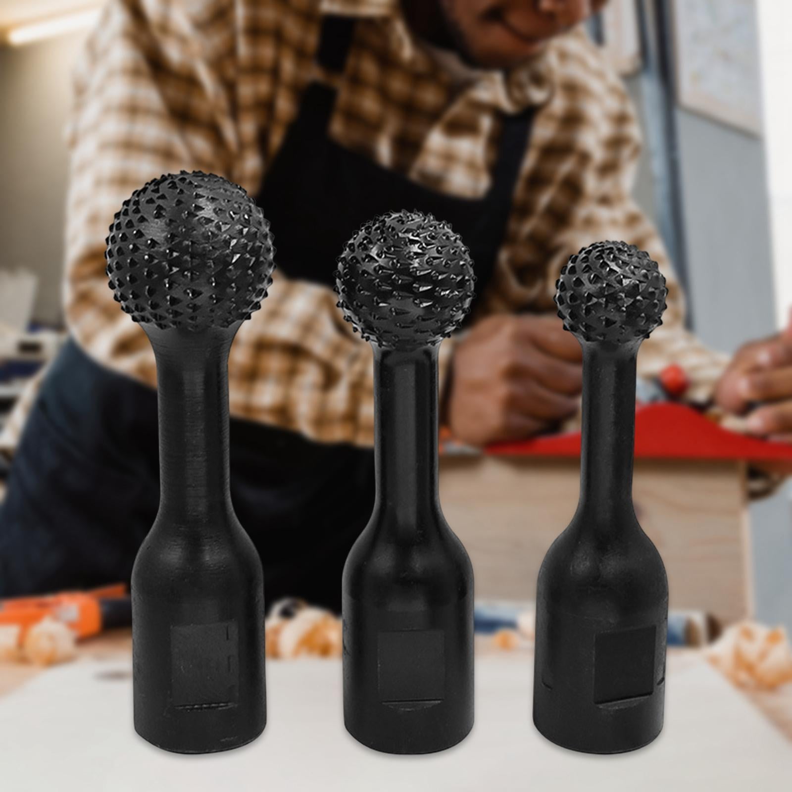 3Pcs Heavy Duty Sphere Rotary Burr Spherical Grinding Head Rotary File ...