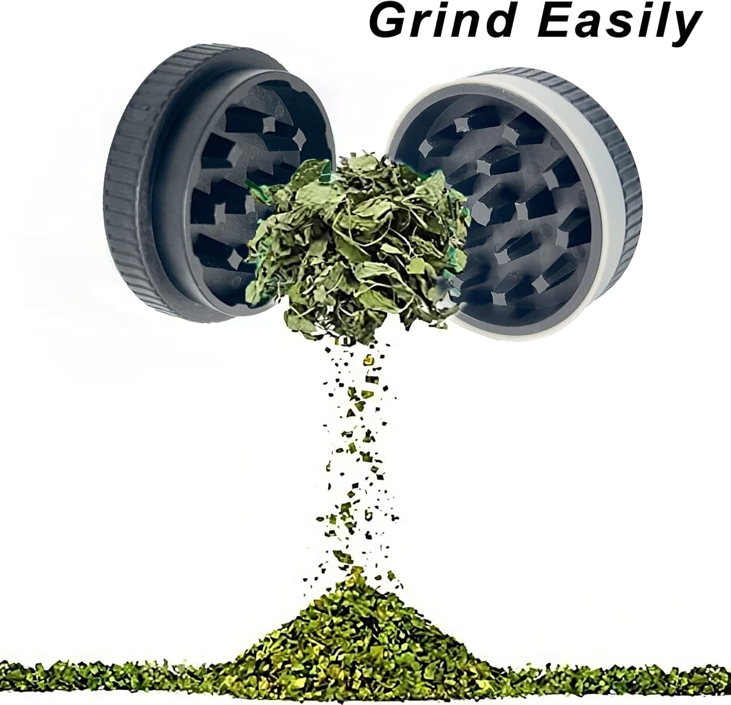3Pcs Herb Spice Grinders, 2.2 Inch Stronger Grip Biscuits Shape Design ...