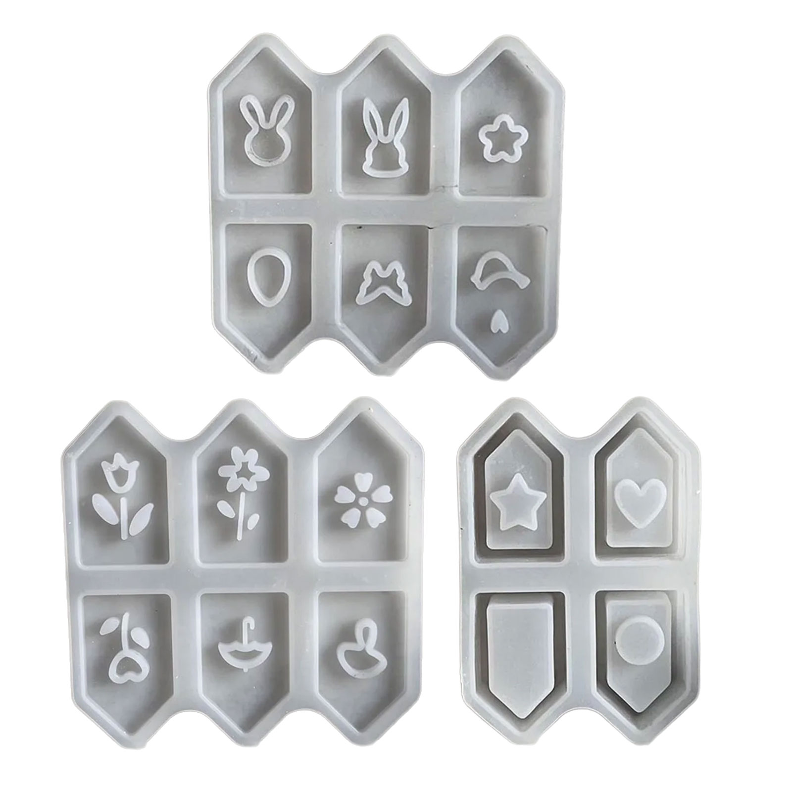 3Pcs Hollow House Silicone Molds For Creative Baking And Artistic Cake ...