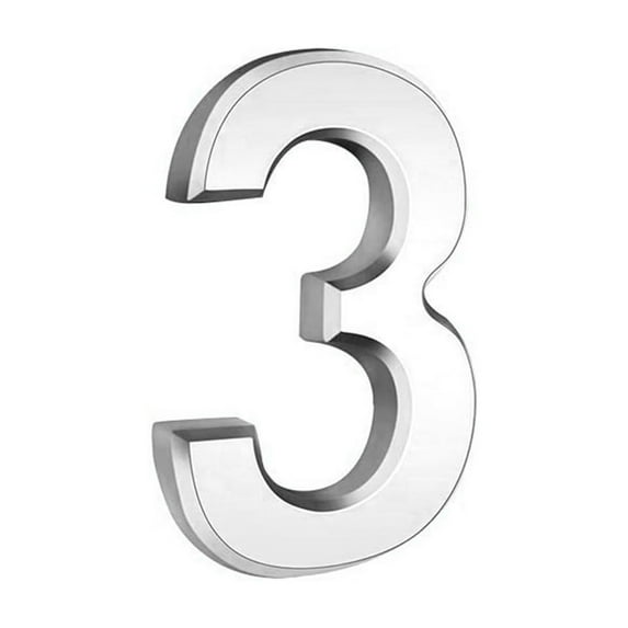 3Pcs House Numbers, Yannianjz House Numbers, 3D Metal Address Numbers ...