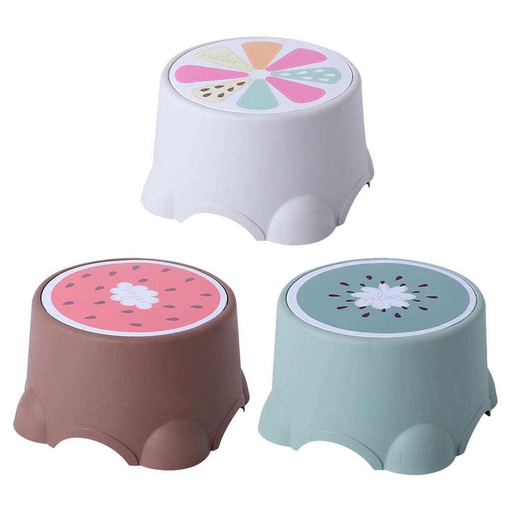 3Pcs Household Dining Stool Cartoon Children Stools Fruit Pattern ...