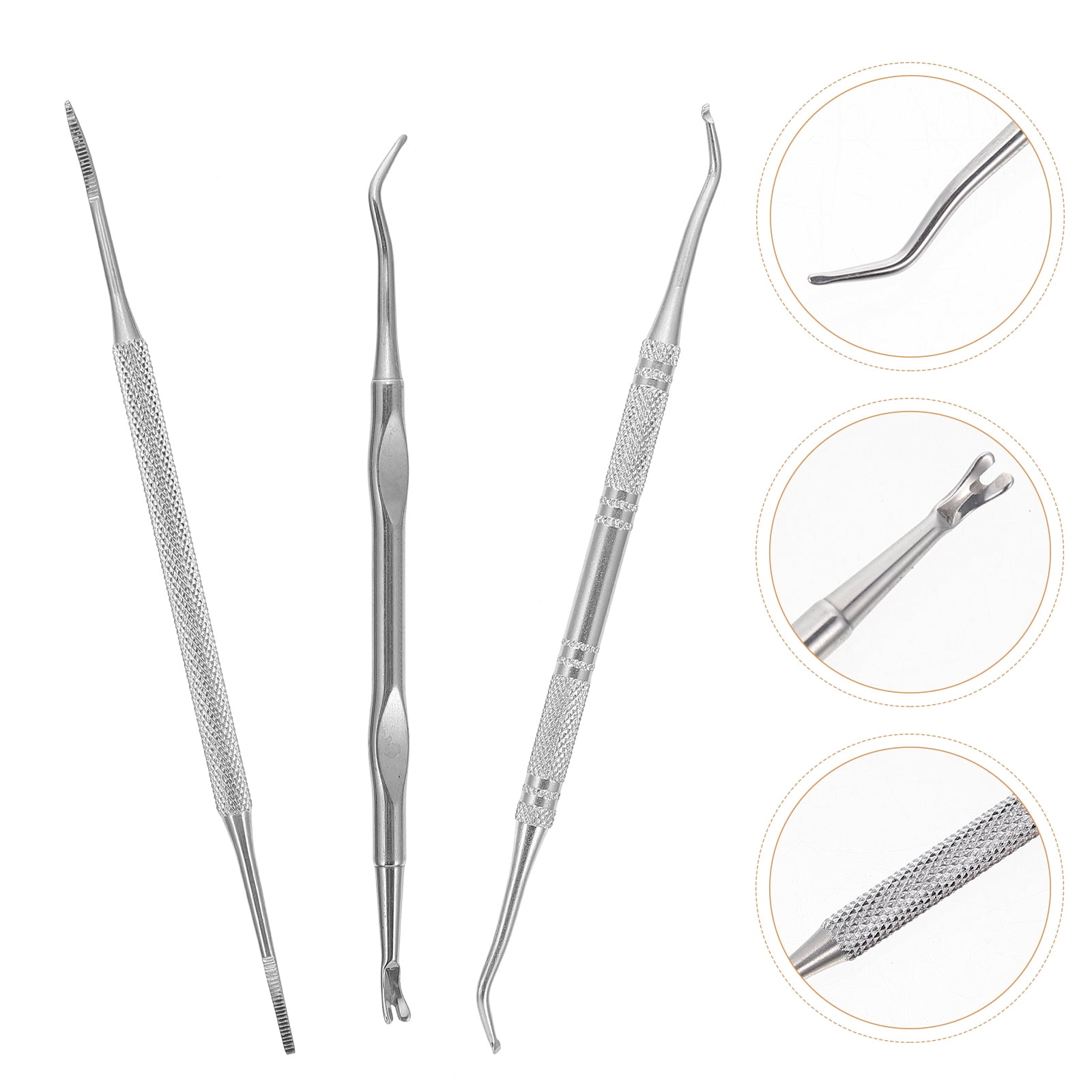 3Pcs Ingrown Toenail Tool Stainless Steel Pedicure Tool Household Nail ...
