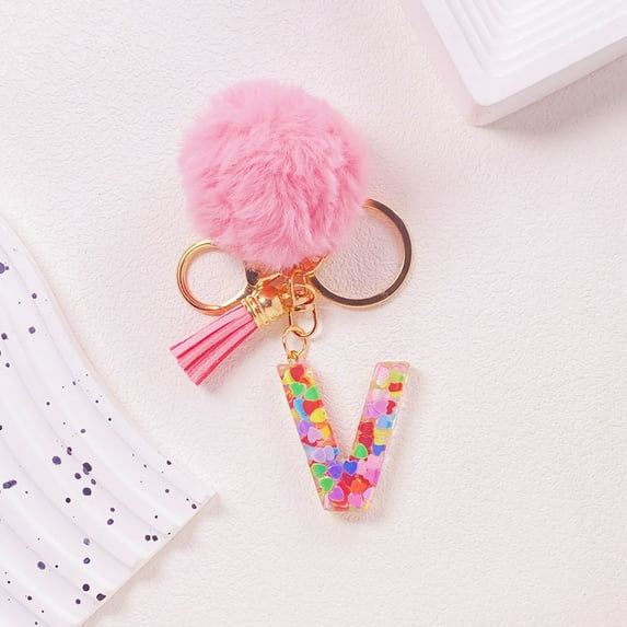 3Pcs Initial Letter Keychain under $5! kkbbma Initial Letter Keychain ...