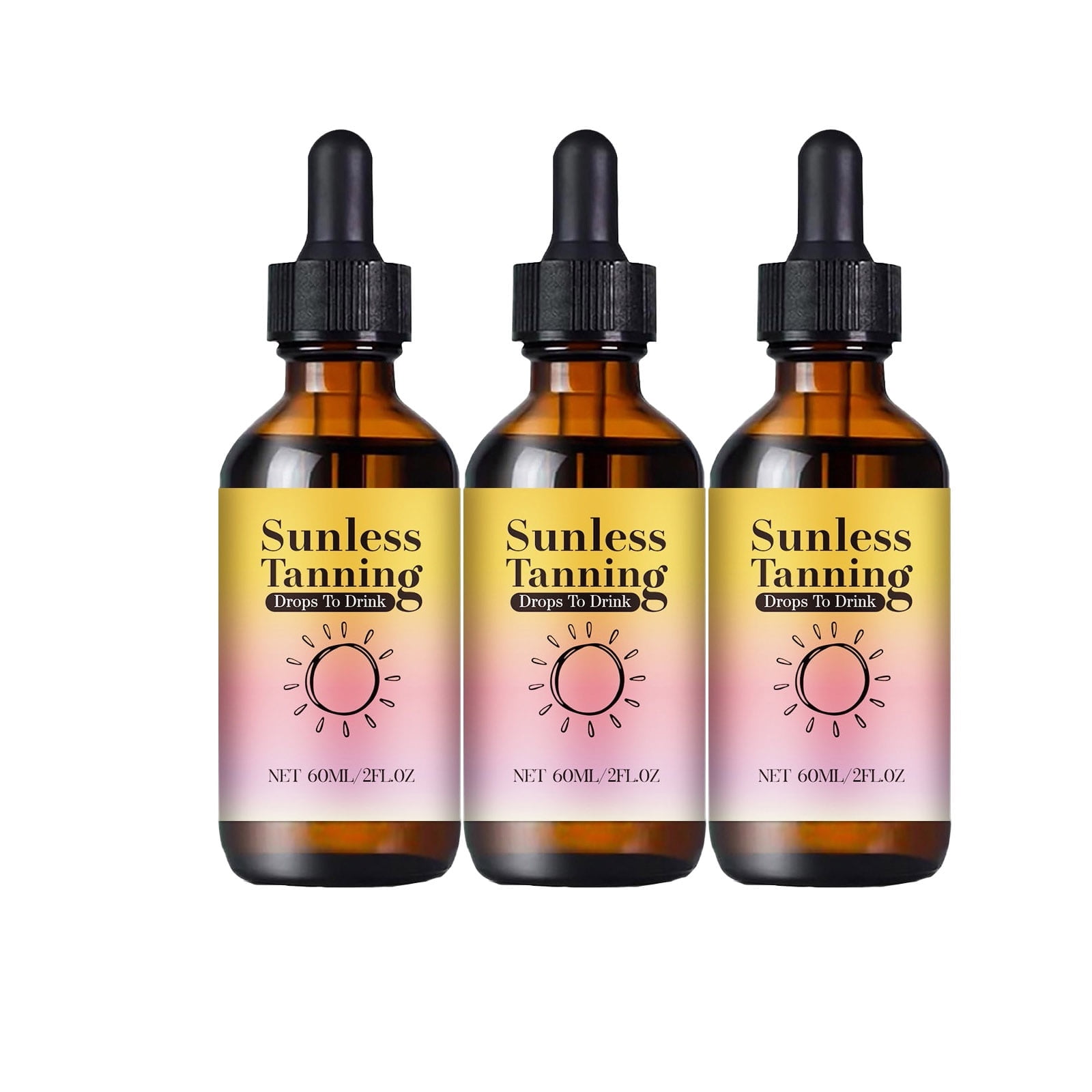 3Pcs Tan Sunless Tanner Lotion for Self Tanning Body Tanning Drops ...