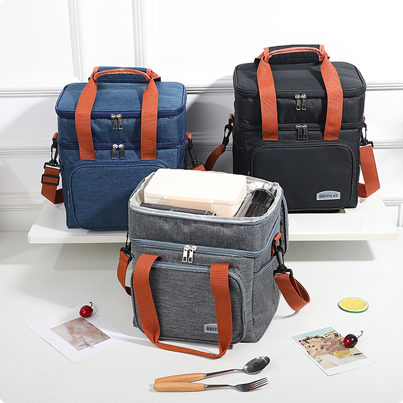 3Pcs Insulated Lunch Bag under $5! Yannianjz Fashion Messenger Lunch ...