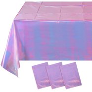 NiHome 4-Pack Iridescent Tablecloths, 54.8x109.6in, Party/Wedding ...