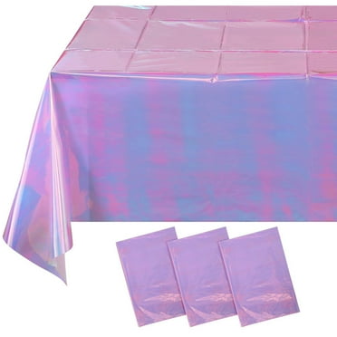 NiHome 4-Pack Iridescent Tablecloths, 54.8x109.6in, Party/Wedding ...
