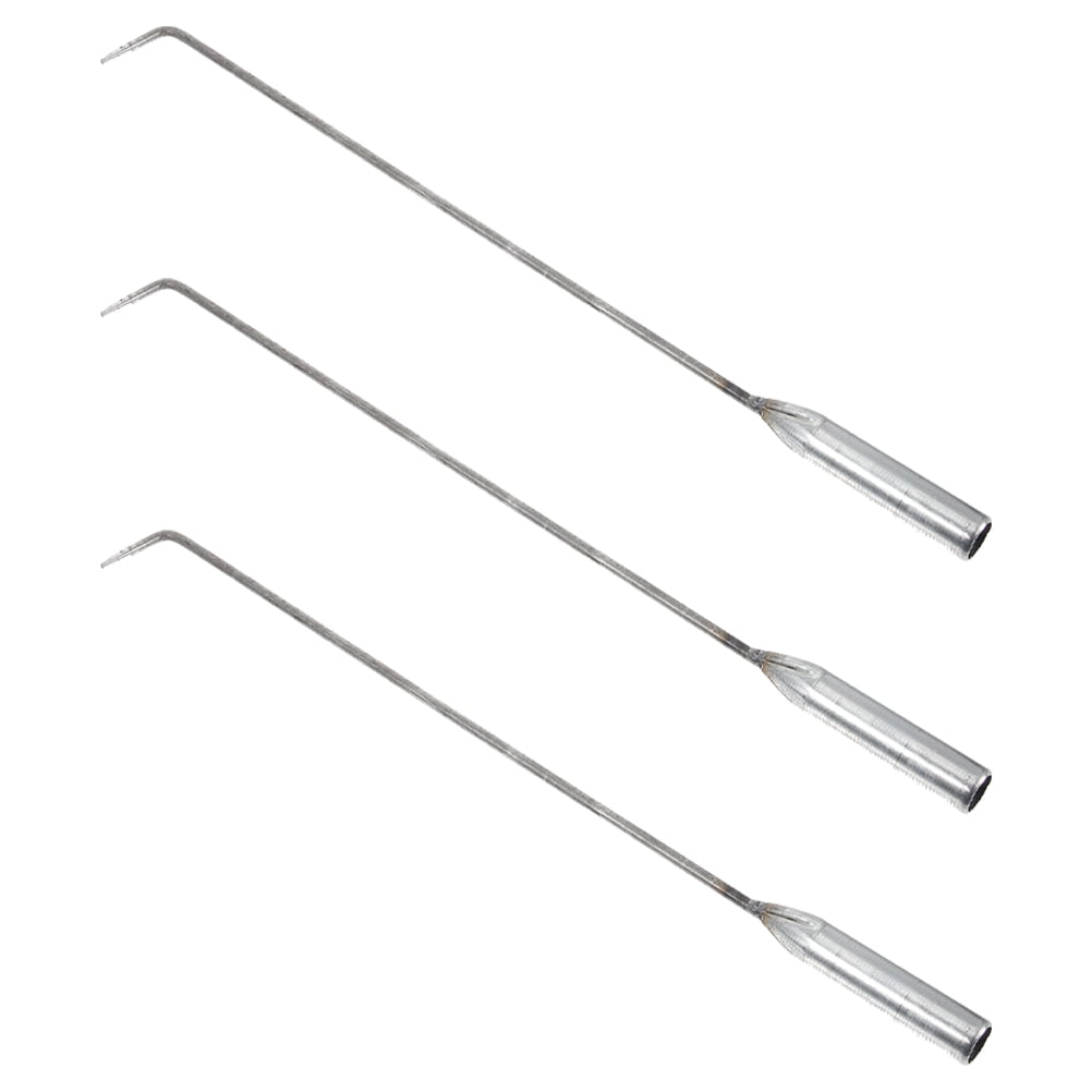 3Pcs Iron Outdoor Indoor Fire Pit Poker Fireplace Fire Pit Tool Iron ...