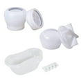 3Pcs Jar Resin Molds Silicone, Jar Resin Molds with Lid,Bathtub Storage ...