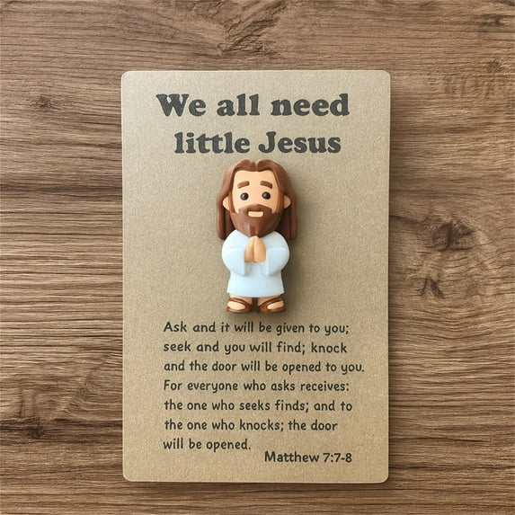 3Pcs Jesus Inspiration Figure under $5! Yannianjz Mini Jesus ...