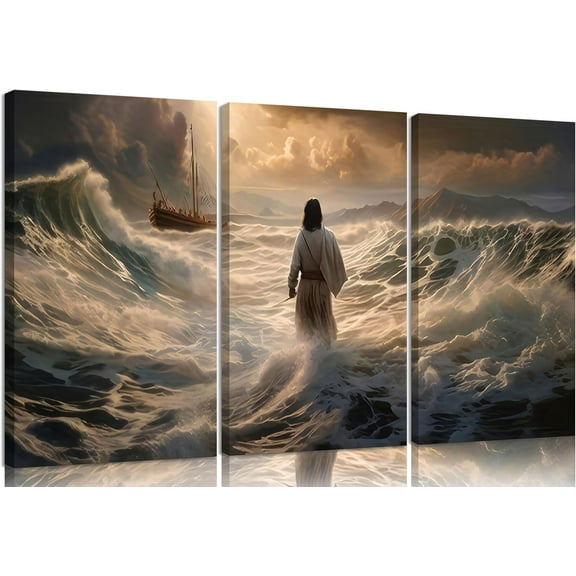 God is Good Christian Wall Art Poster, Rustic Home Office Decoration ...