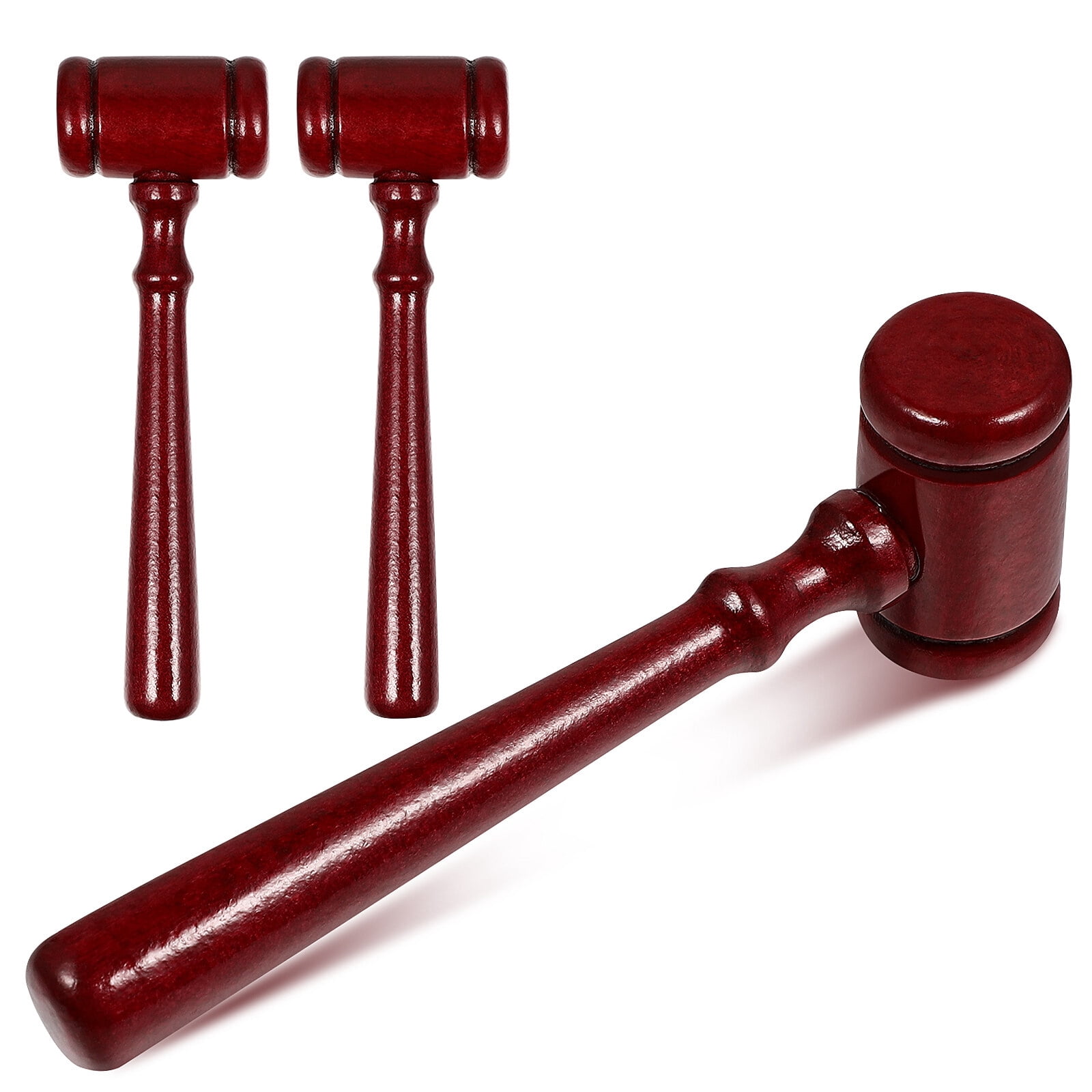 3Pcs Judge Gavel Children Toy Mini Wooden Hammers Cosplay Lawyer Home ...