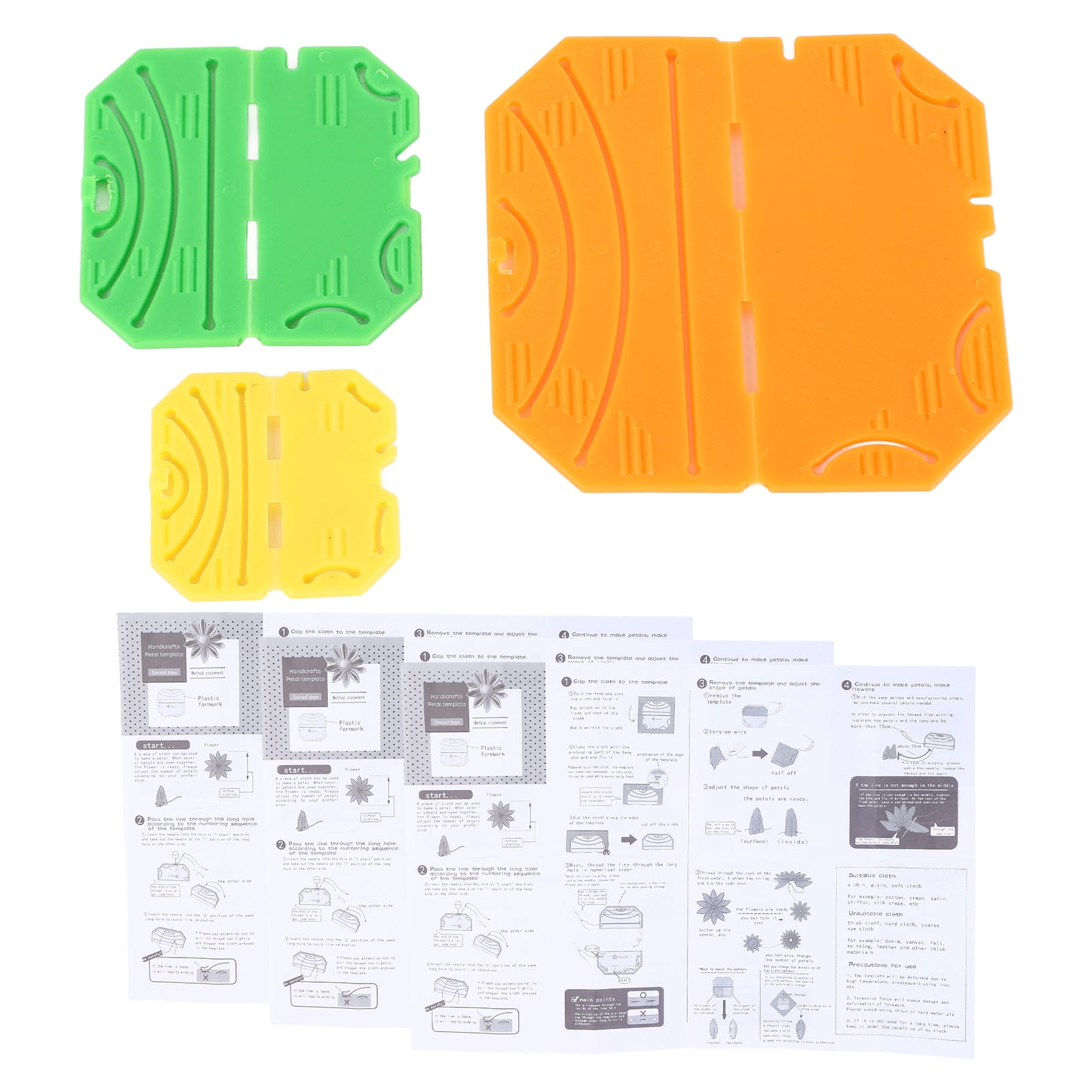 3Pcs Kanzashi Flower Maker Different Sizes Easy Operation Strong Resin ...