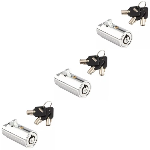 3Pcs Keyed Different Vending Machine T Handle Lock Cylinder Plug Locks ...
