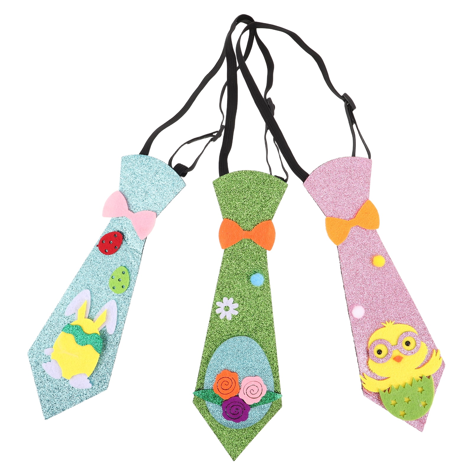 3Pcs Kids and Adults Bow Tie with Easter Bunny and Egg Design for ...