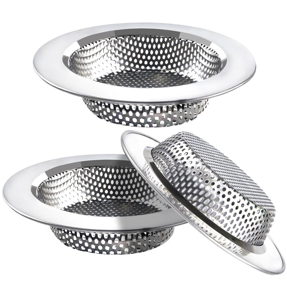 3Pcs Kitchen Sink Drain Strainer,4.4 Inch Diameter Pore Shape Strainer ...