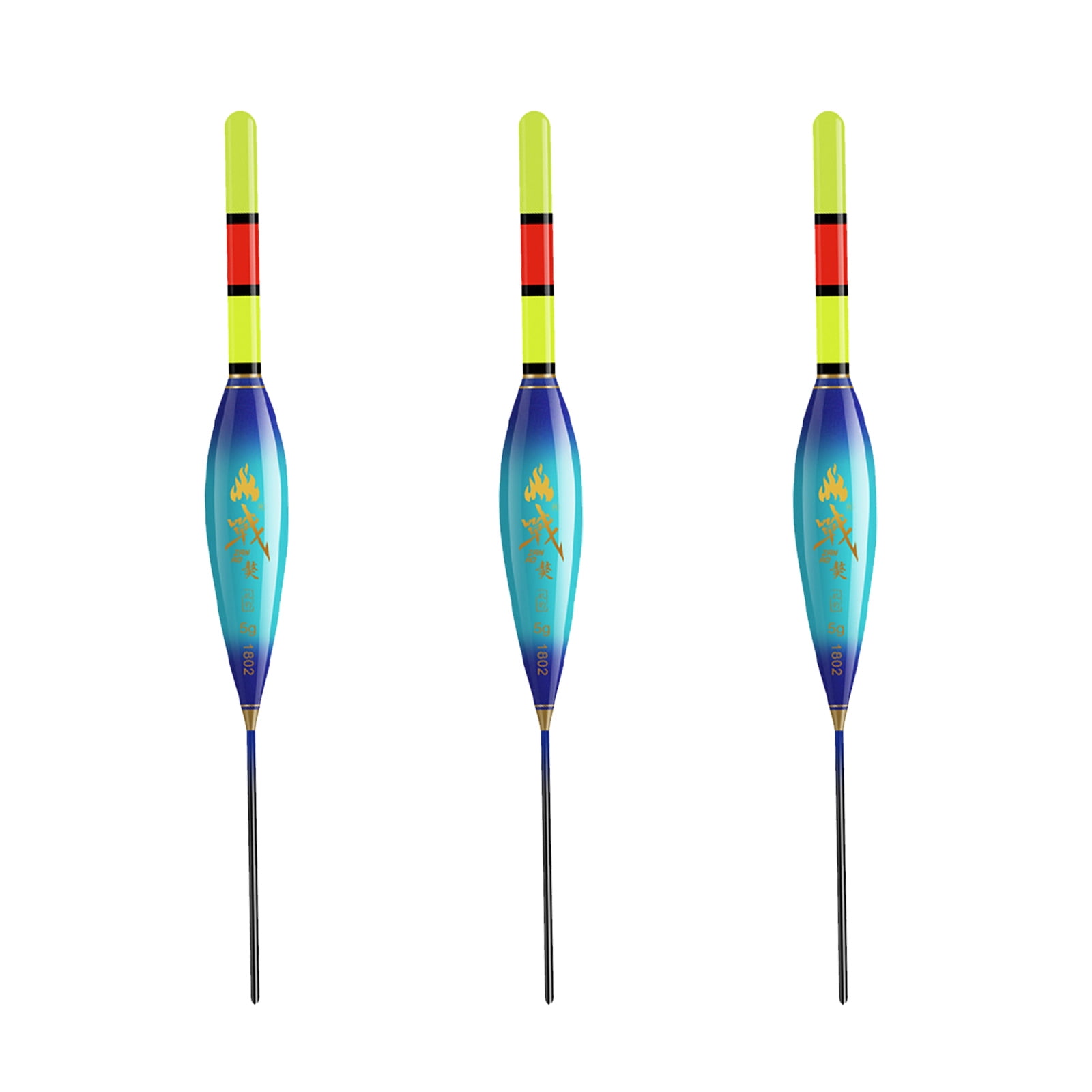 3Pcs LED Fishing Float Strikes Slip Drift Tube Light Float Lighted Slip ...
