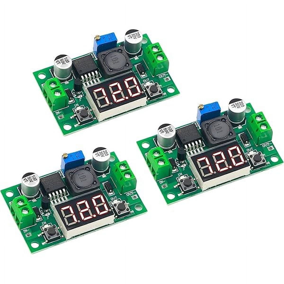 3Pcs LM2596 DC-DC Buck Converter Module Adjustable 4.0-40V Input Voltage Conversion 1.25V-37V ...
